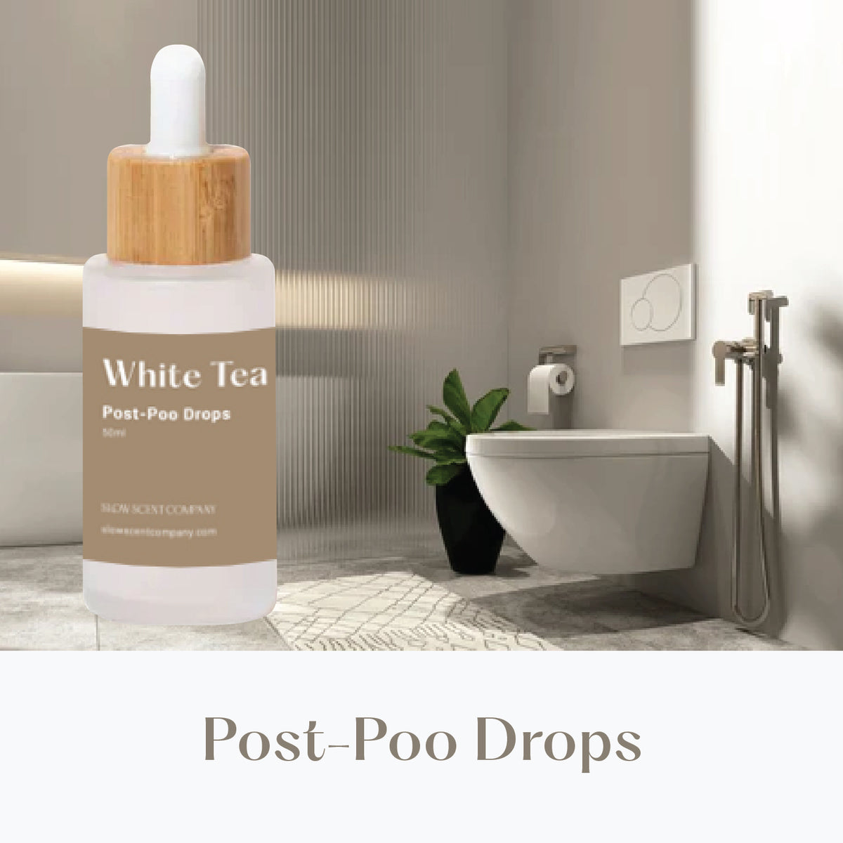White Tea Post Poo Drops – Slow Scent Company
