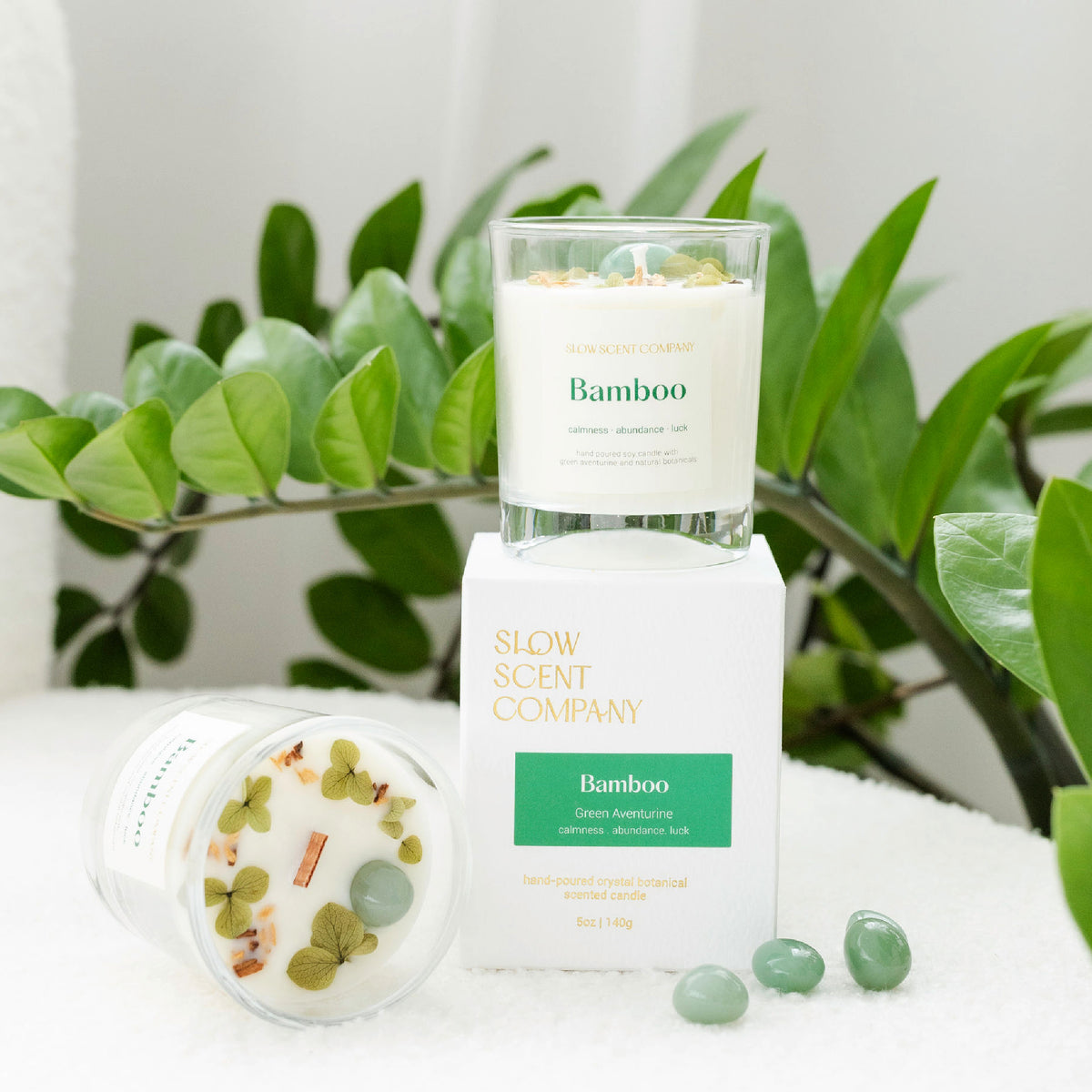 Bamboo Crystal Candle – Slow Scent Company