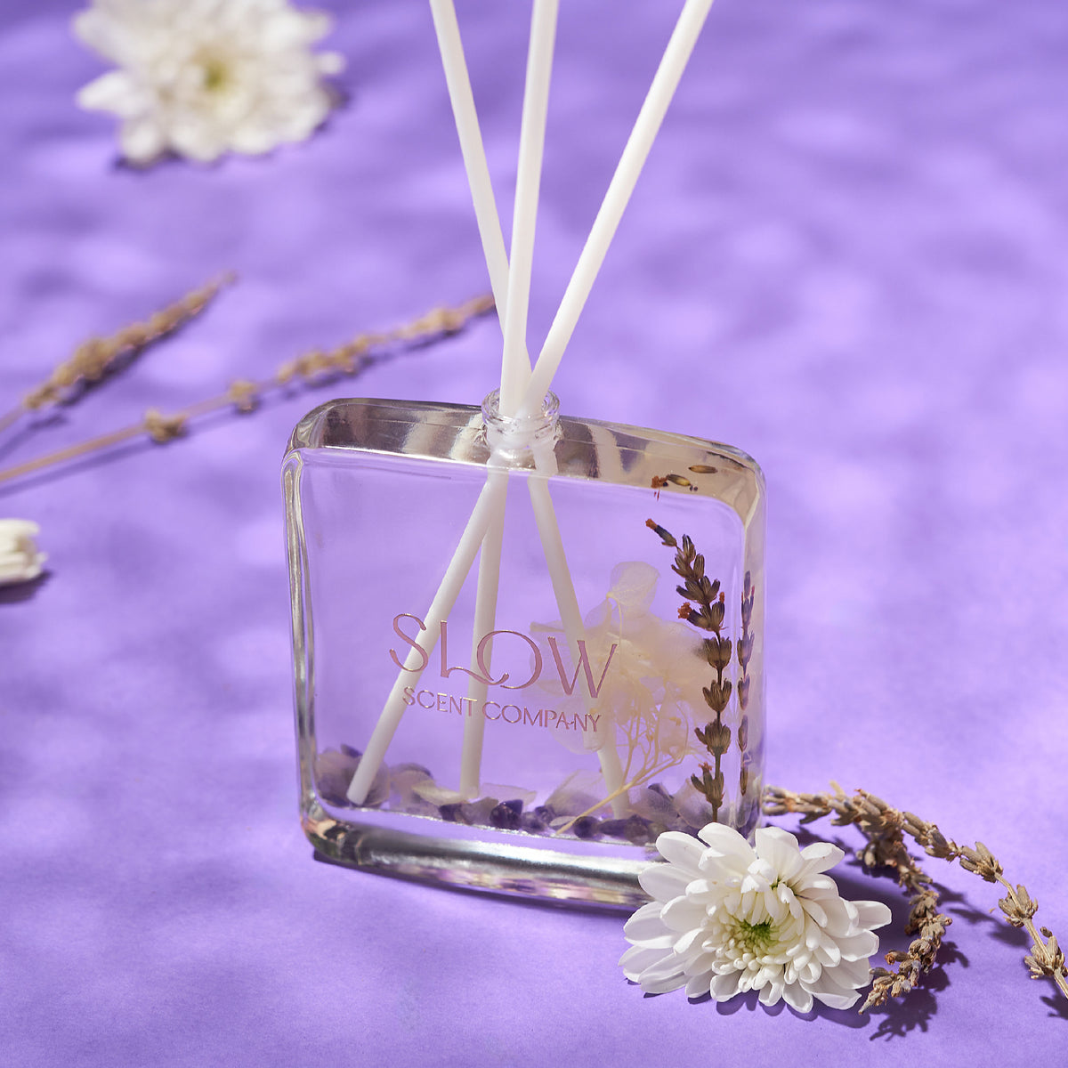 Lavender White Tea Crystal Reed Diffuser – Slow Scent Company