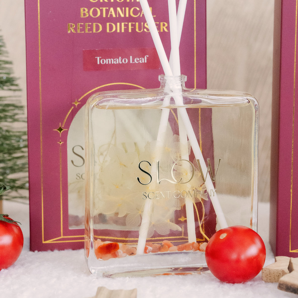 Christmas Tomato Leaf Crystal Reed Diffuser – Slow Scent Company