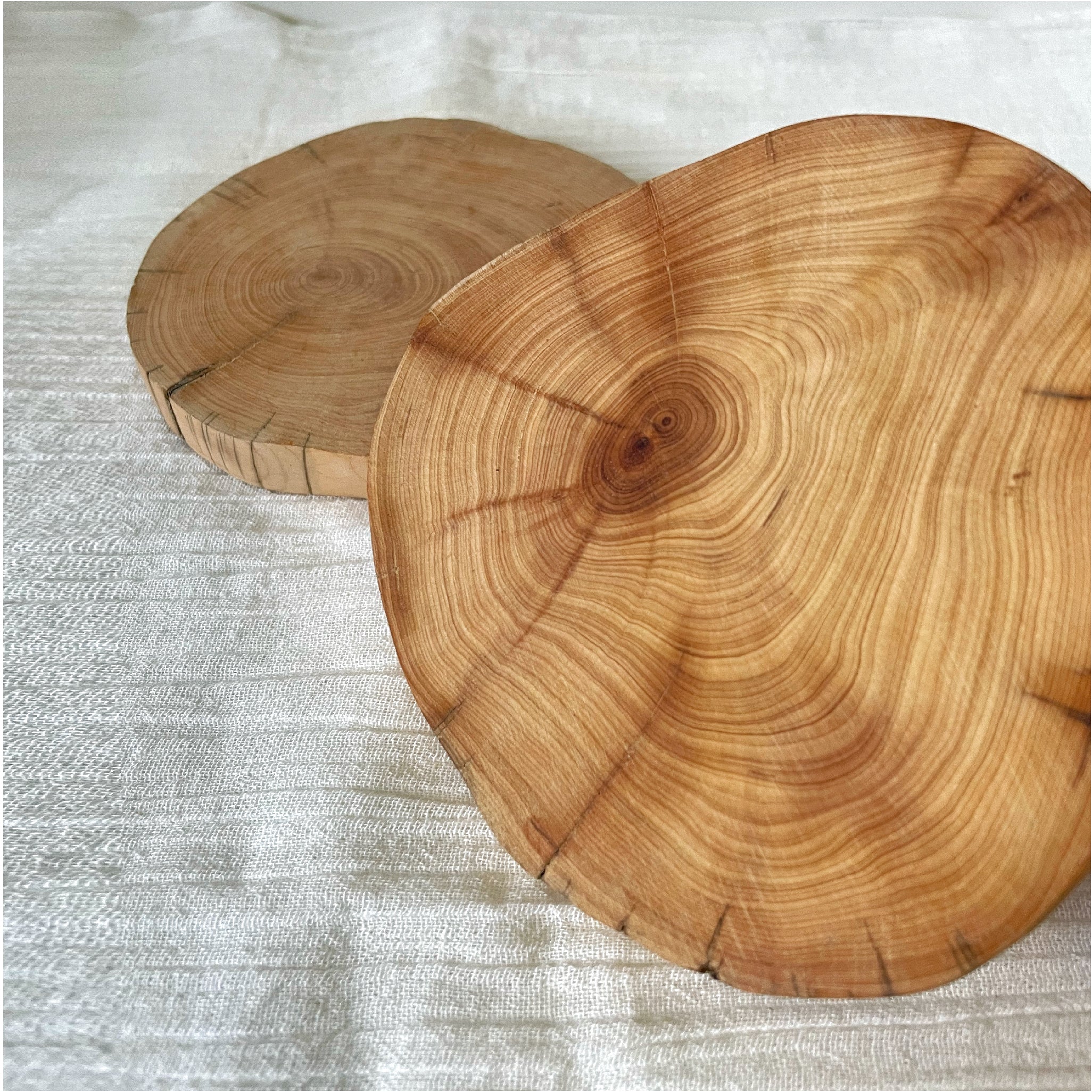 Natural Thuja Wood Slab Coasters – Slow Scent Company